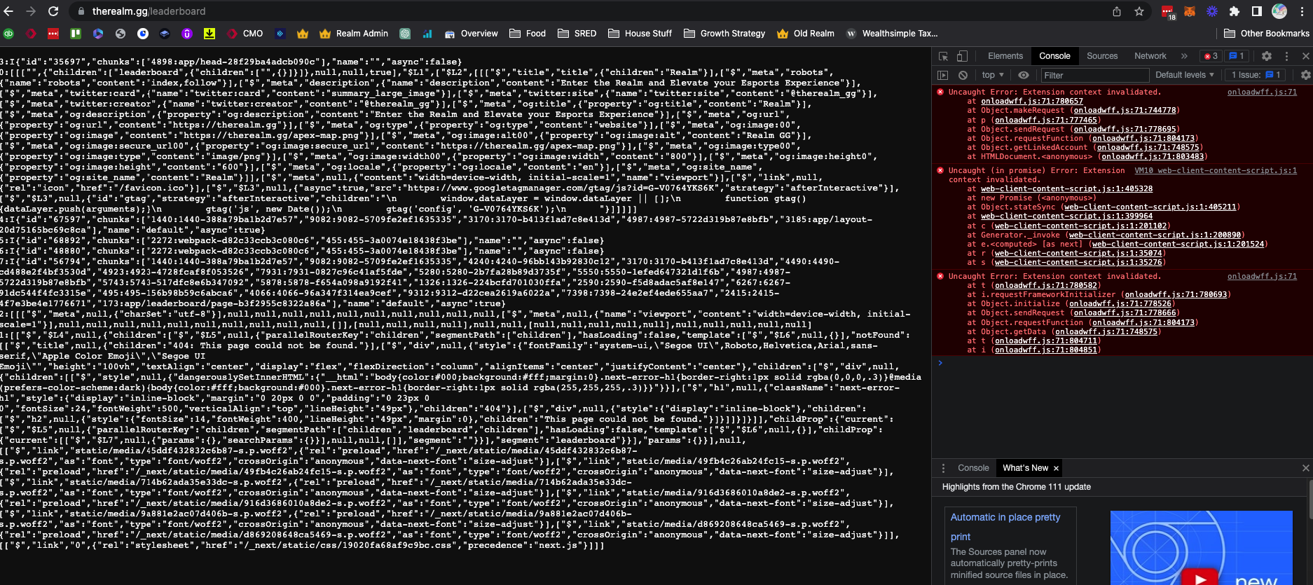 Next.js v13 returning JSON string to browser when leave tab open long time. · Issue #3404 · aws ...