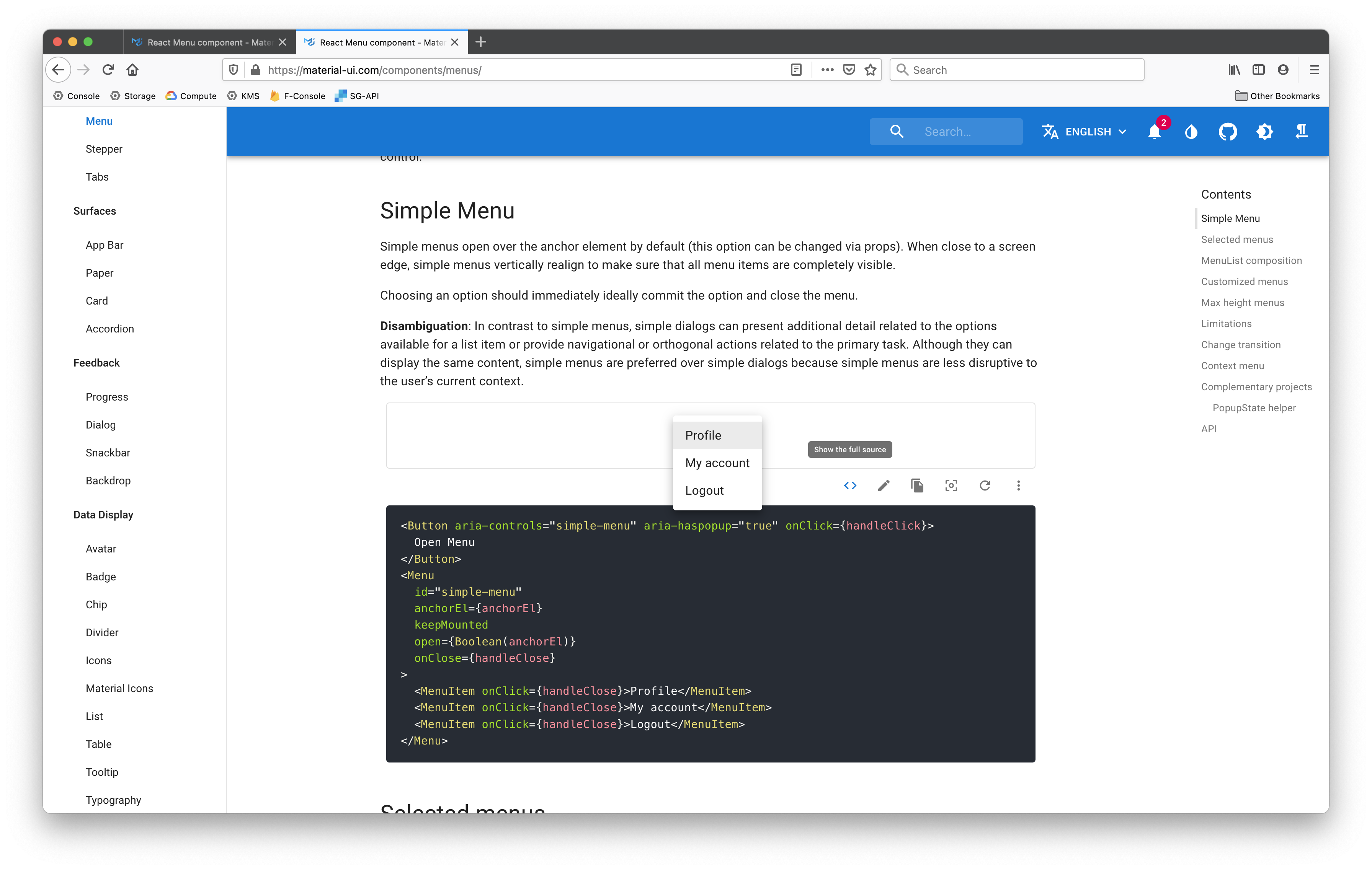 Menu: First MenuItem default selected in firefox · Issue #24868 · mui/material-ui · GitHub