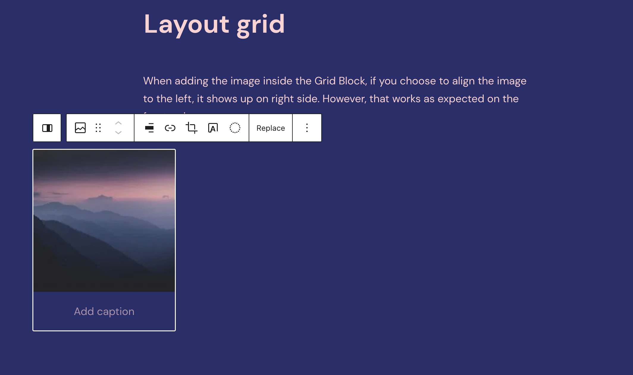 Quadrat: Image alignments in Layout Grid block · Issue #4158 · Automattic/themes · GitHub