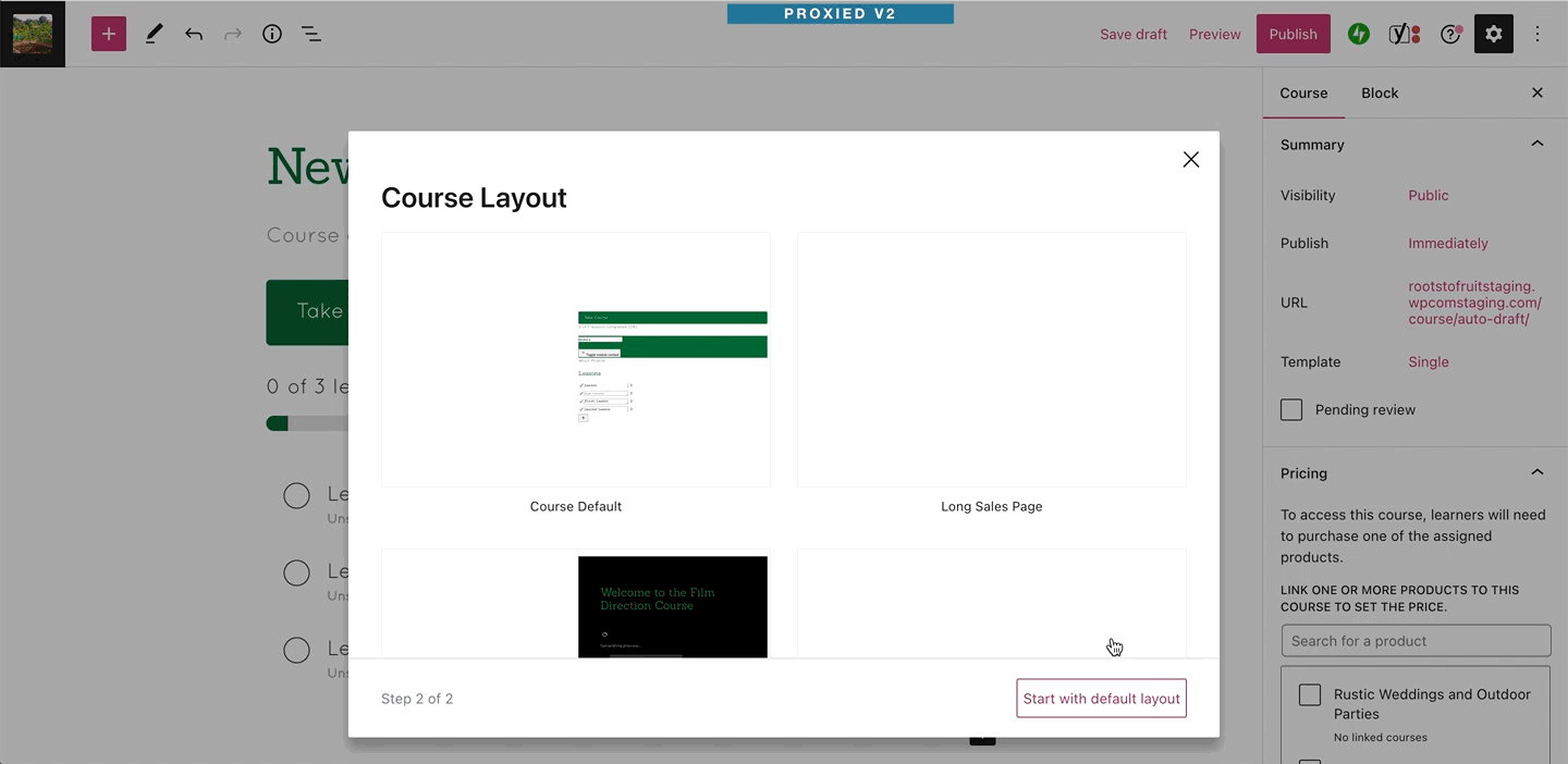Course creation: Updates save in the background and overwrite changes ...