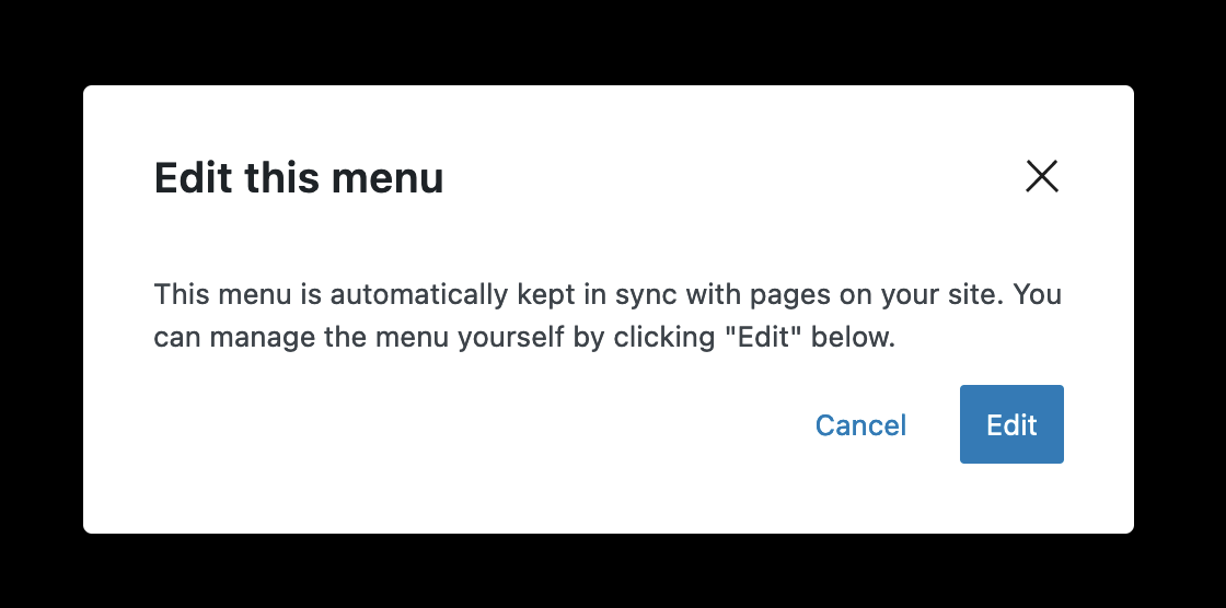 Page List: Change the Edit modal text · Issue #51789 · WordPress ...