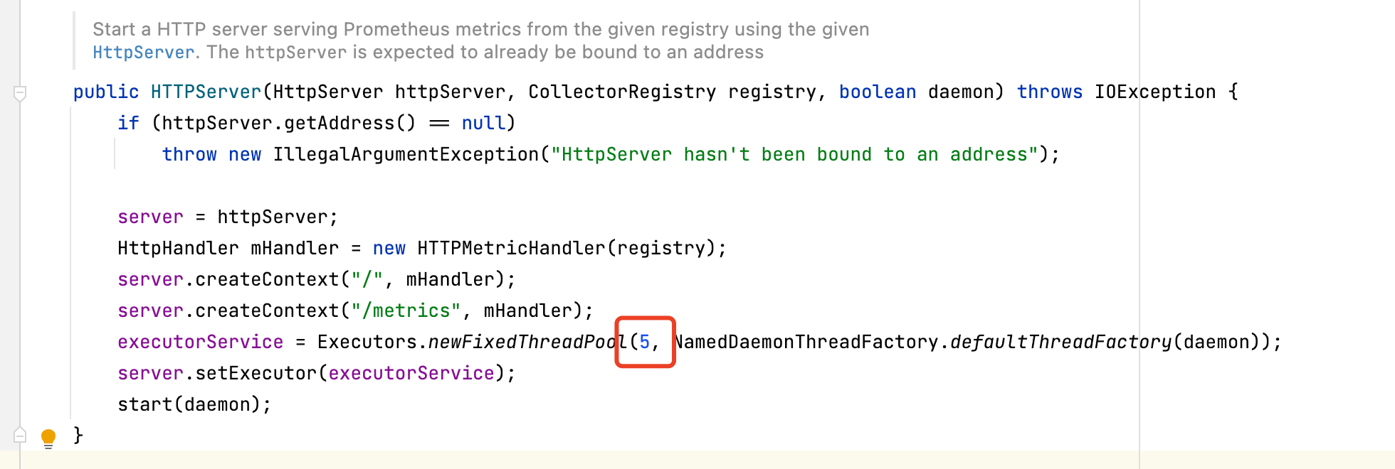 How to change http server thread number · Issue #753 · prometheus/client_java · GitHub