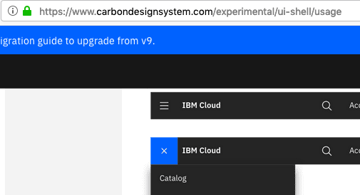 UI Shell Hamburger Menu: Needs Click Event + template addition · Issue ...