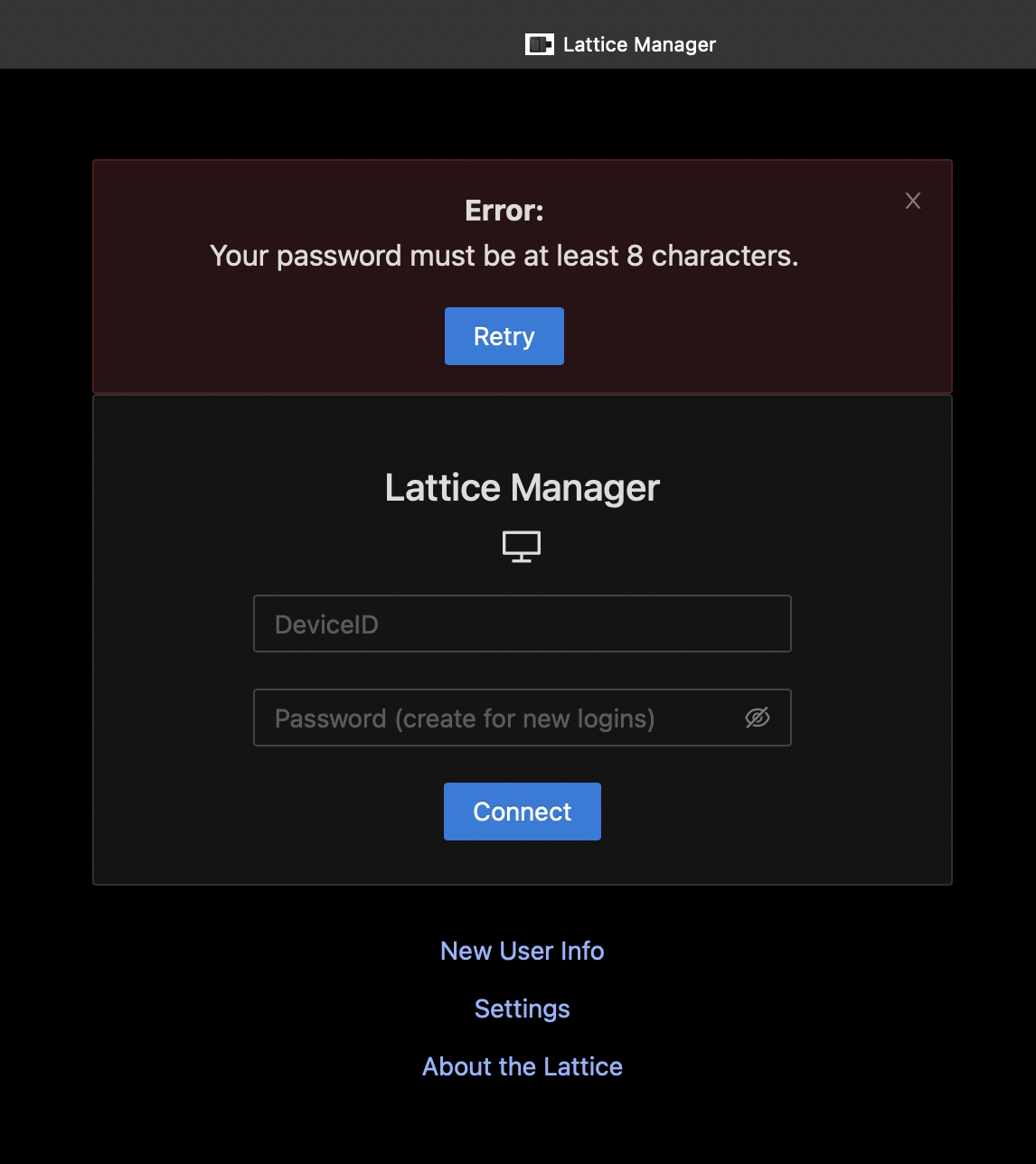 "Retry" doesn't retry · Issue #179 · GridPlus/lattice-manager · GitHub