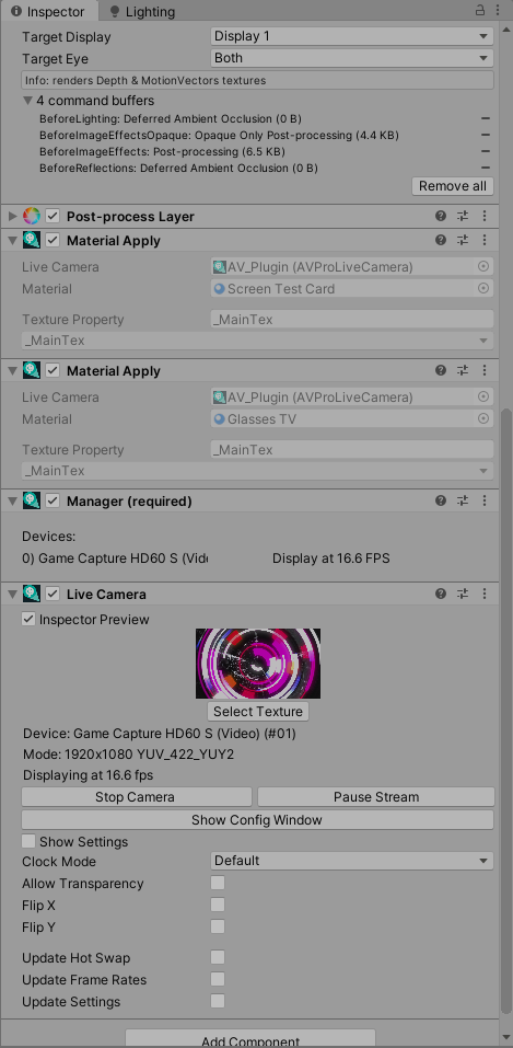 AVPro LIVE capture FPS low on Elgato · Issue #20 · RenderHeads/UnityPlugin-AVProLiveCamera · GitHub