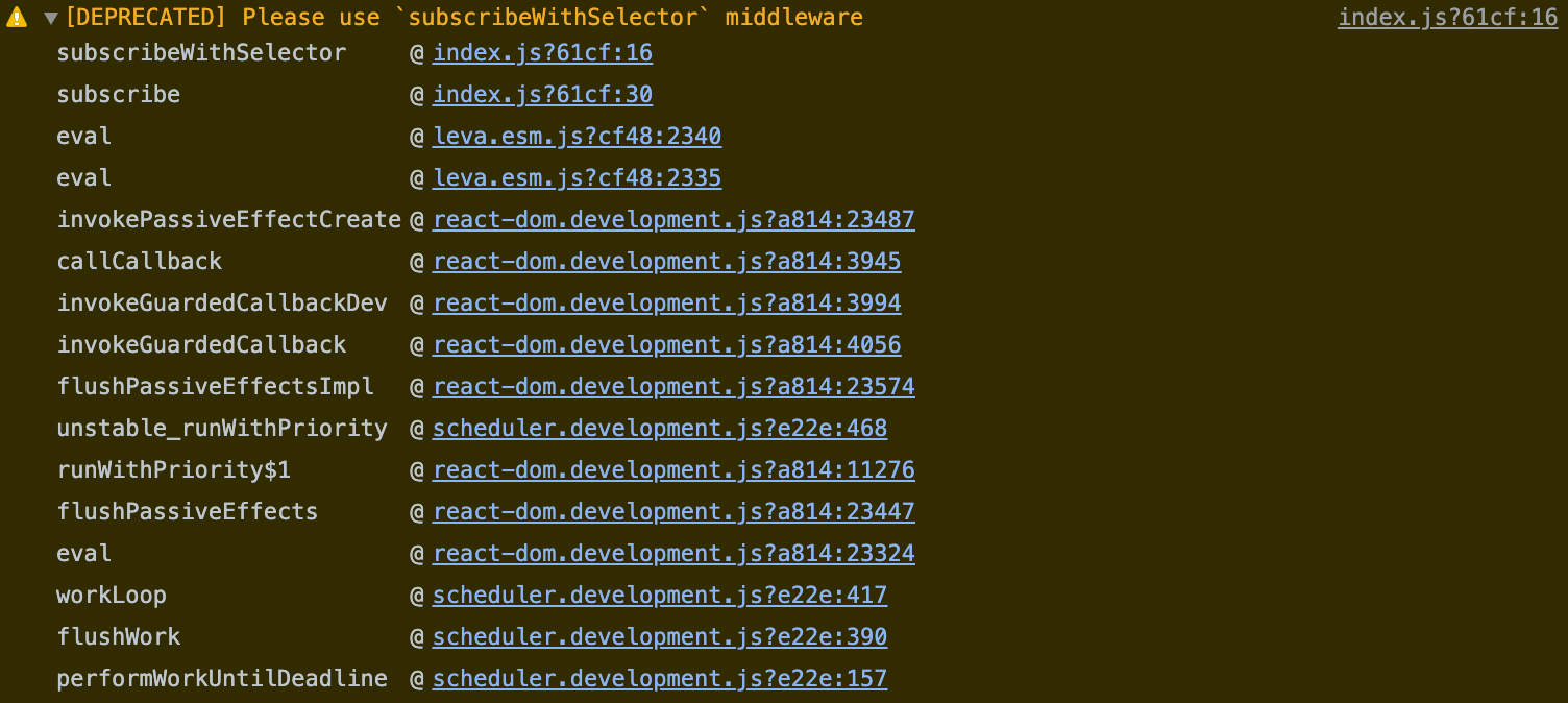 warning about subscribeWithSelector when using onChange · Issue #263 · pmndrs/leva · GitHub