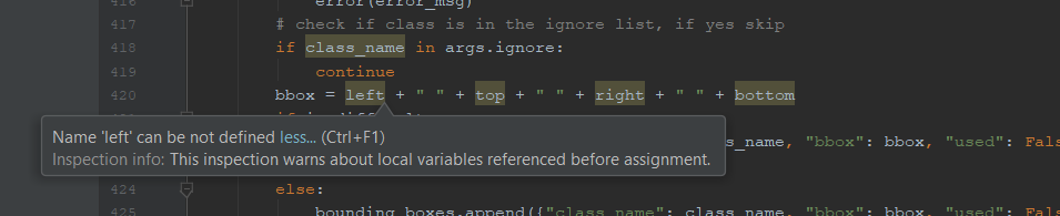 Name ' ' cannot be defined pycharm · Issue #74 · Cartucho/mAP · GitHub