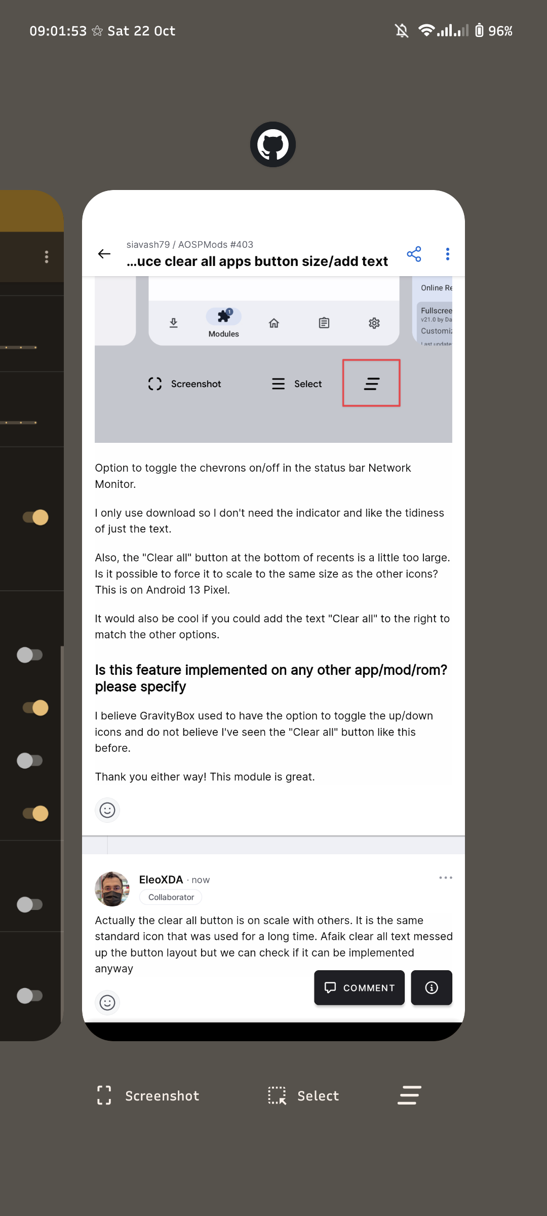 [Feat] Remove chevrons from Network Monitor / Reduce clear all apps button size/add text · Issue ...