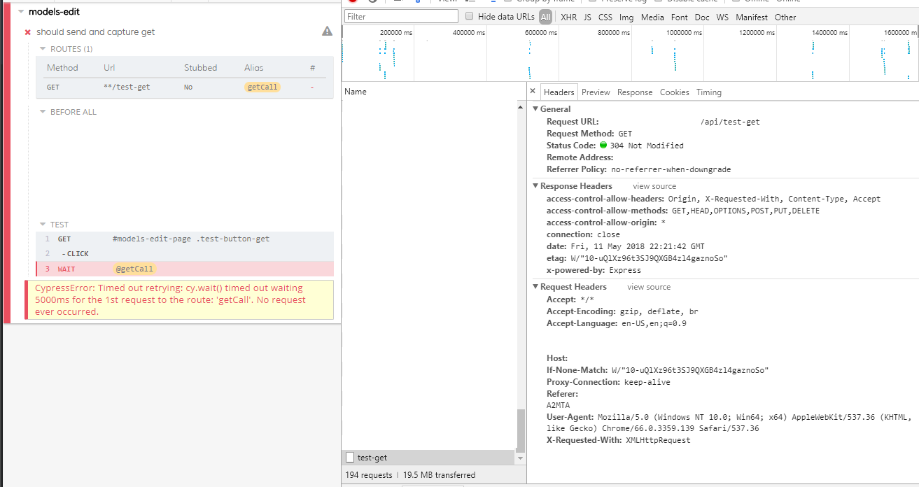 cy.wait doesn't seem to be seeing server calls when using requestjs · Issue #1708 · cypress-io ...