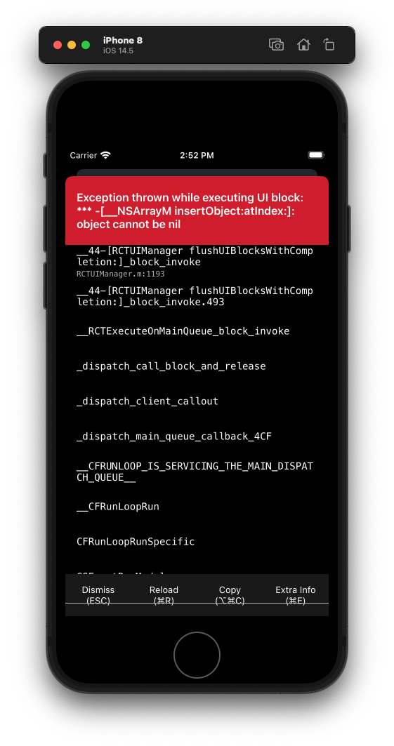 React Native Crashes When An Animatedlayout Component Is Rendered