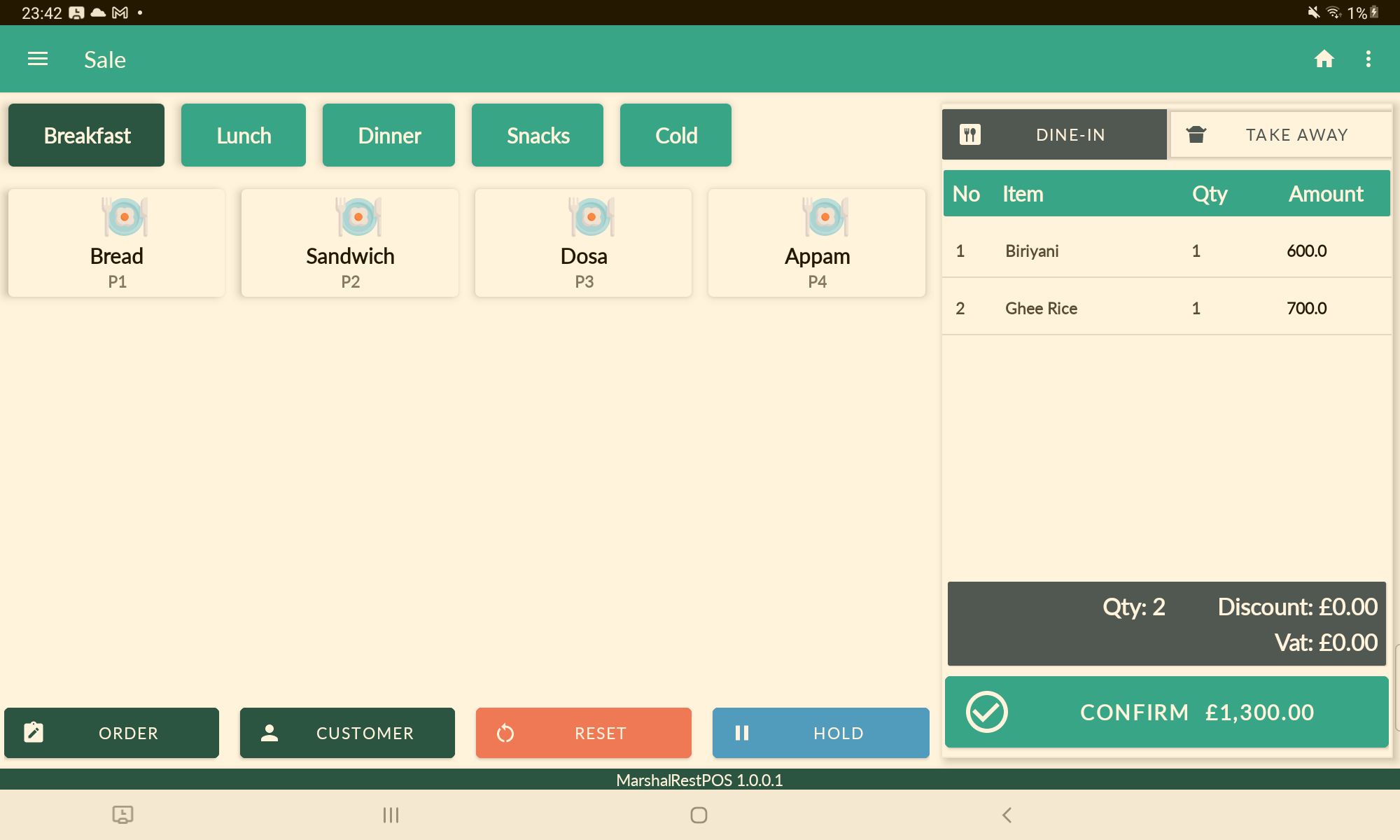 GitHub - sreekrishnanparath/marshal-restaurant-pos