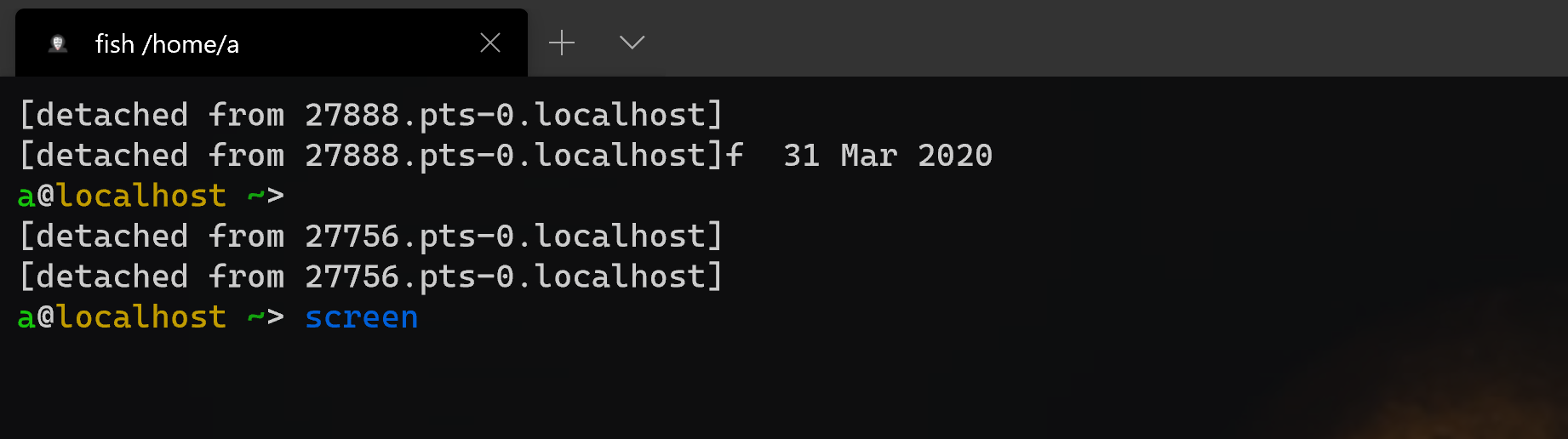 Screen text is not invalidated on "screen" detached · Issue #5646 · microsoft/terminal · GitHub