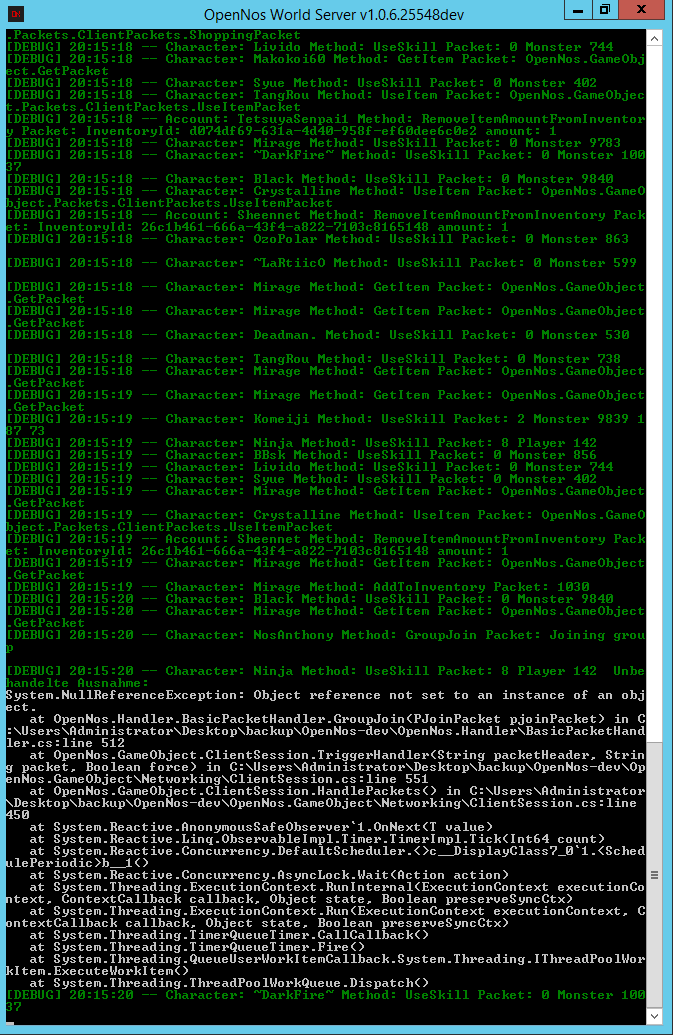 Group join · Issue #1903 · OpenNos/OpenNos · GitHub