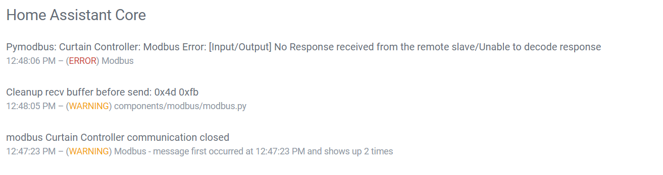 Modbus Serial Device only works once: connection is lost under 2023.9.1+ · Issue #100421 · home ...