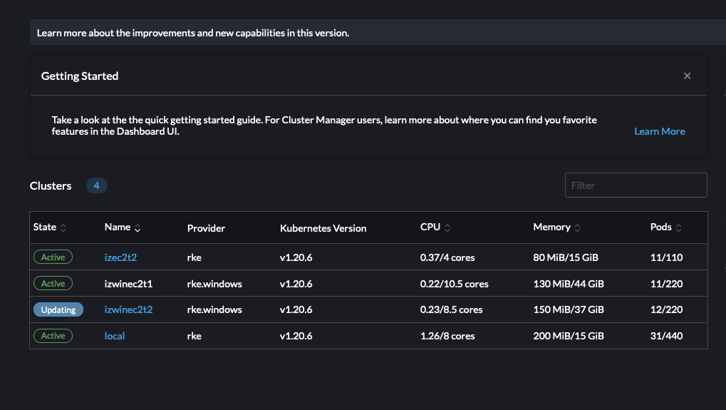 Cluster Management - State column doesn't change after editing a cluster · Issue #3021 · rancher ...