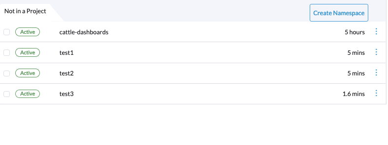 After deleting a Project with a namespace the UI shows the namespace in the Not in a Project ...