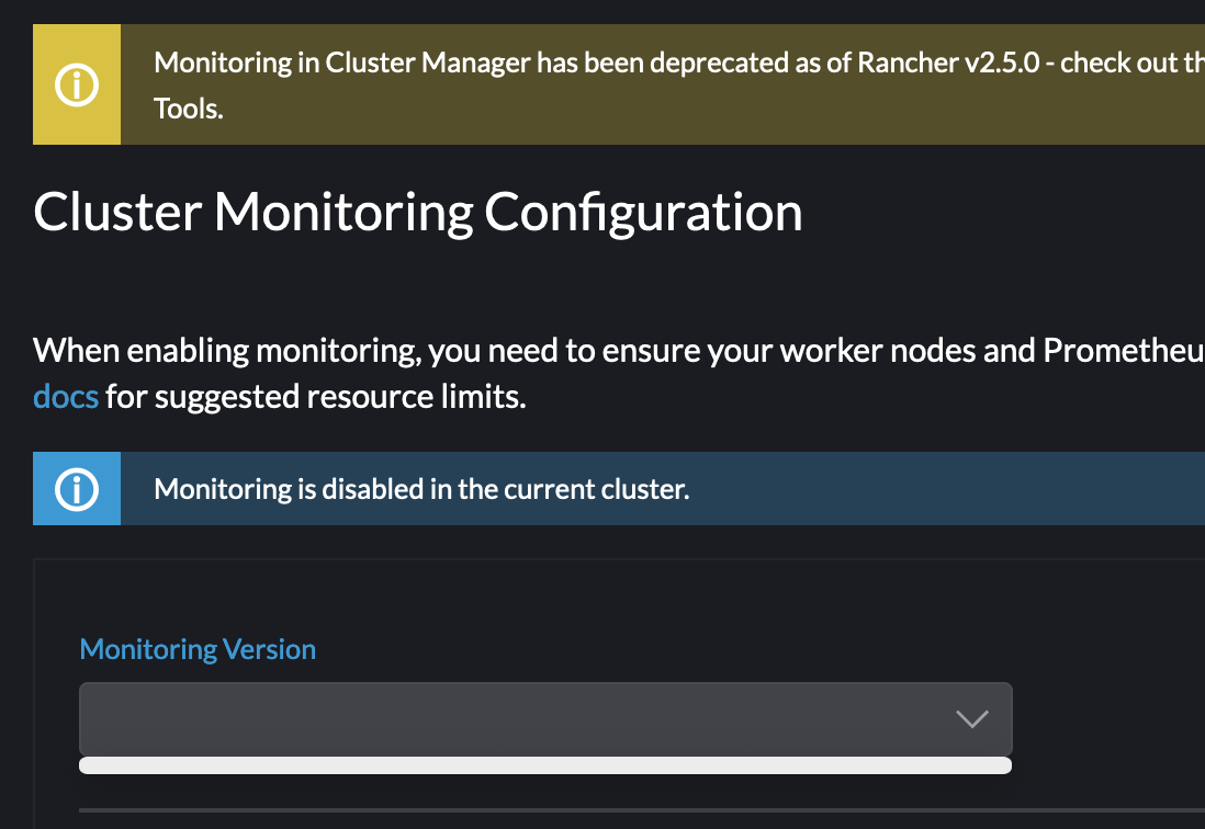 Bug Ui Doesnt Show Monitoring V1 Legacy Versions To Install On 270 Rc4 · Issue 39363 6486