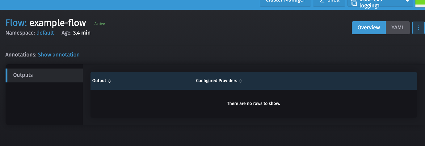 [Logging V2] Flow CRD Page · Issue #1127 · rancher/dashboard · GitHub