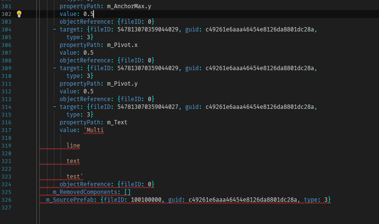 Multi-line texts are not parsed correctly for prefab instances · Issue #1269 · JetBrains ...