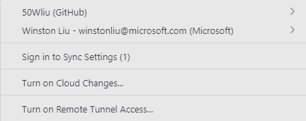 Accounts menu does not update after signing in to a new provider · Issue #186543 · microsoft ...