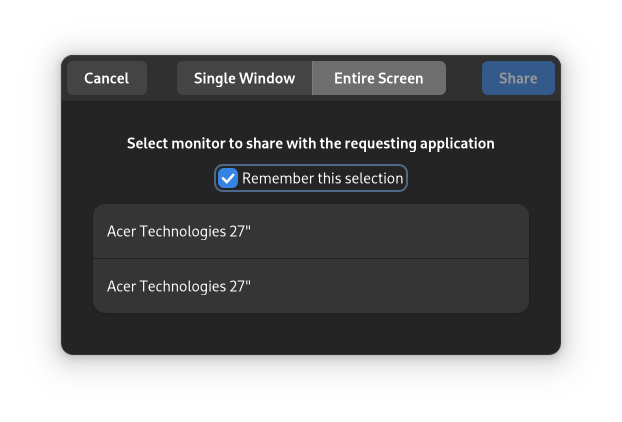 Duplicate names with multi-monitor setup · Issue #959 · flatpak/xdg-desktop-portal · GitHub