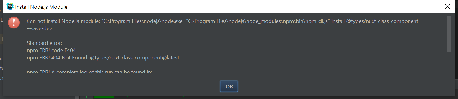 Cannot Resolve Definitions For Module Nuxt Class Component · Issue 25 · Nuxt Community