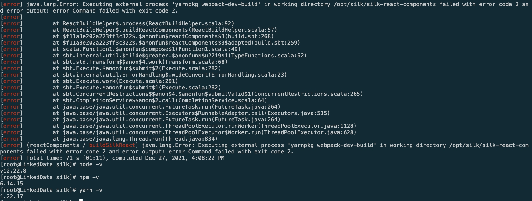 Installation error · Issue #524 · silk-framework/silk · GitHub