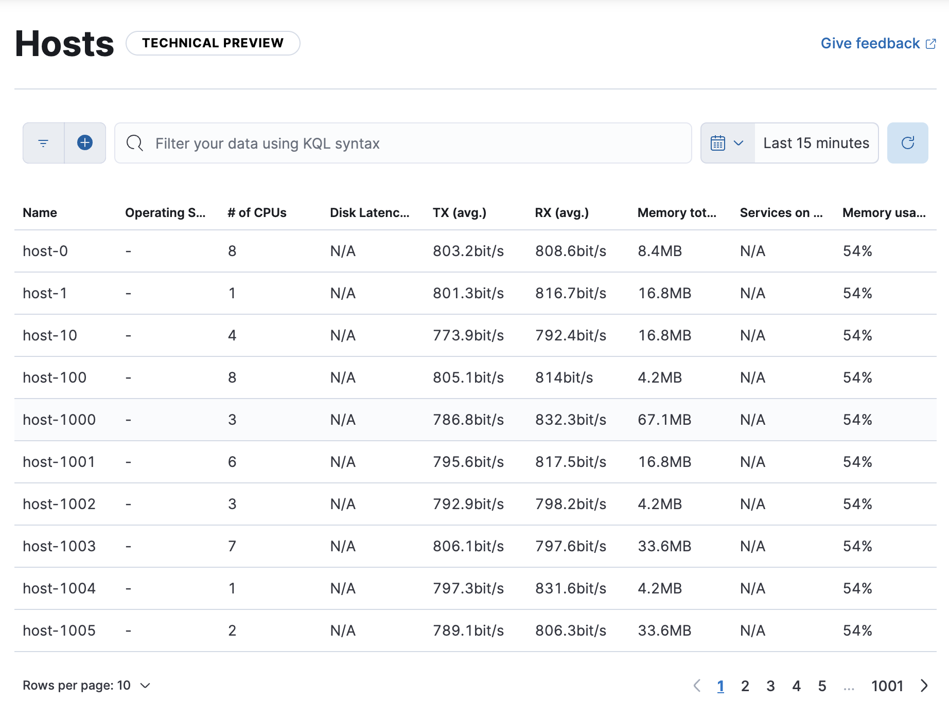 Infrastructure Ui Host View Store Pagination And Sorting Info In The Url State · Issue 5663