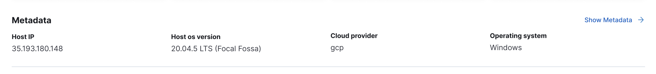 [Infra UI] Add fields to Metadata section in Overview tab · Issue #162939 · elastic/kibana · GitHub