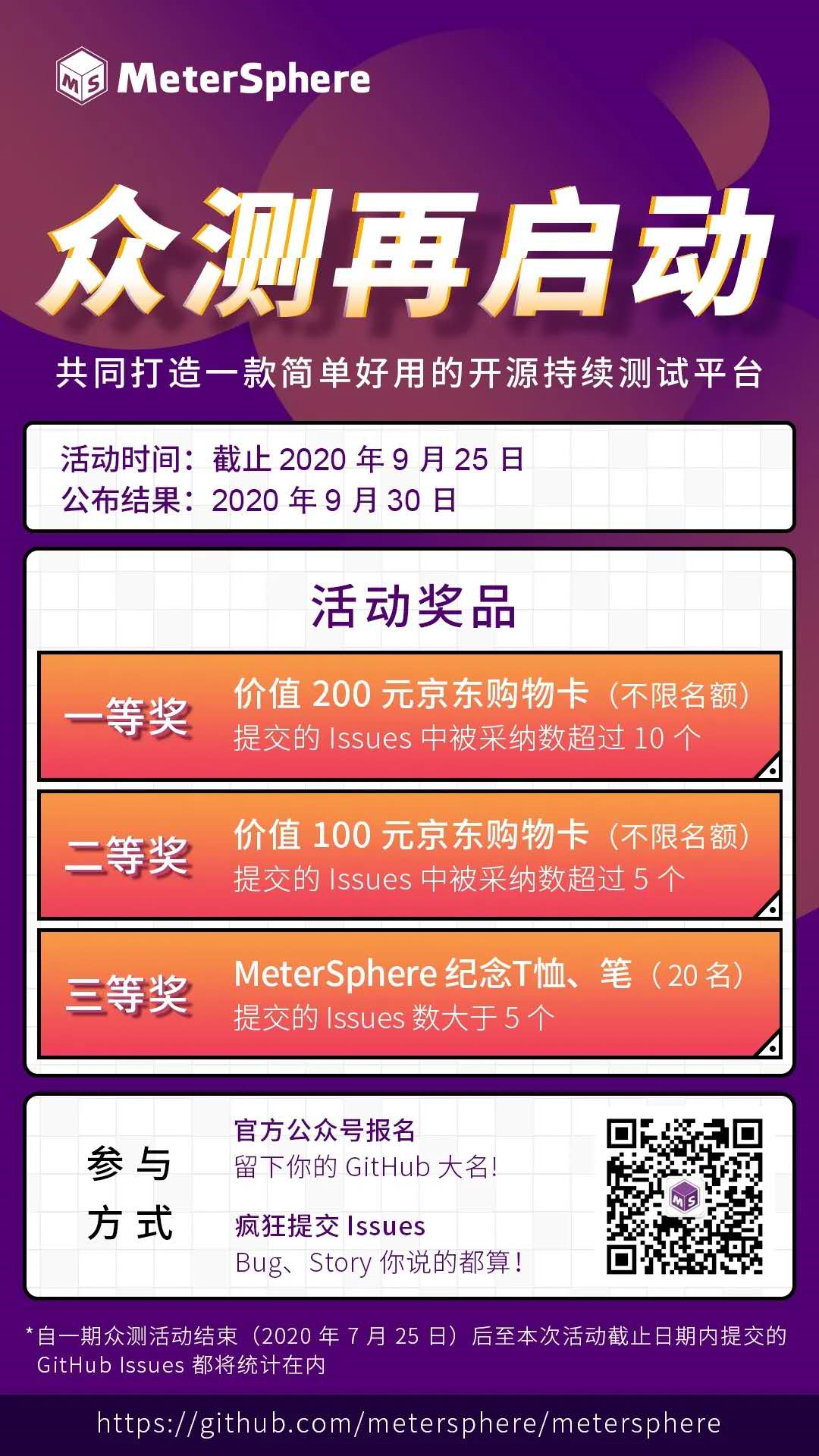 【通知】MeterSphere 众测活动再度启动 · Issue #362 · metersphere/metersphere · GitHub
