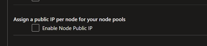 Add support for enableNodePublicIP · Issue #452 · Azure/AKS-Construction · GitHub