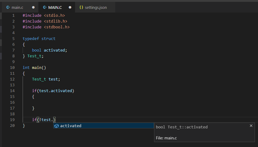 Negation stops autocompletion · Issue #5168 · microsoft/vscode-cpptools · GitHub