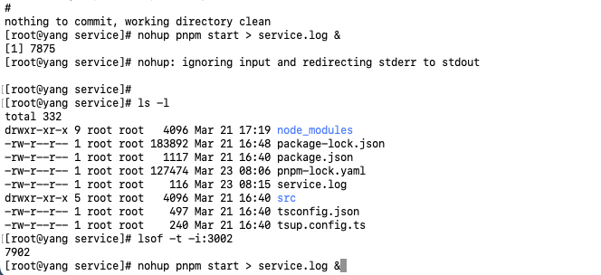 使用 nohup pnpm start > service.log & 给3002端口起来，过一段时间就down掉 · Issue #799 · Chanzhaoyu/chatgpt-web ...