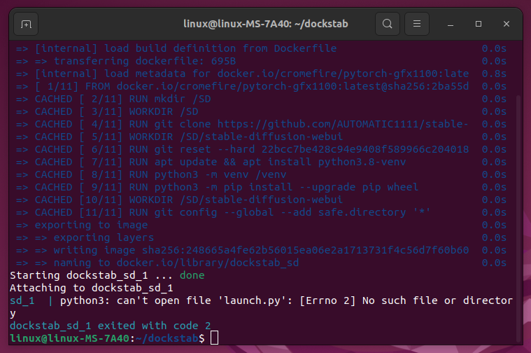 AMD 7900 XTX Stable Diffusion Web UI docker container (ROCM 5.5_rc4) · GitHub