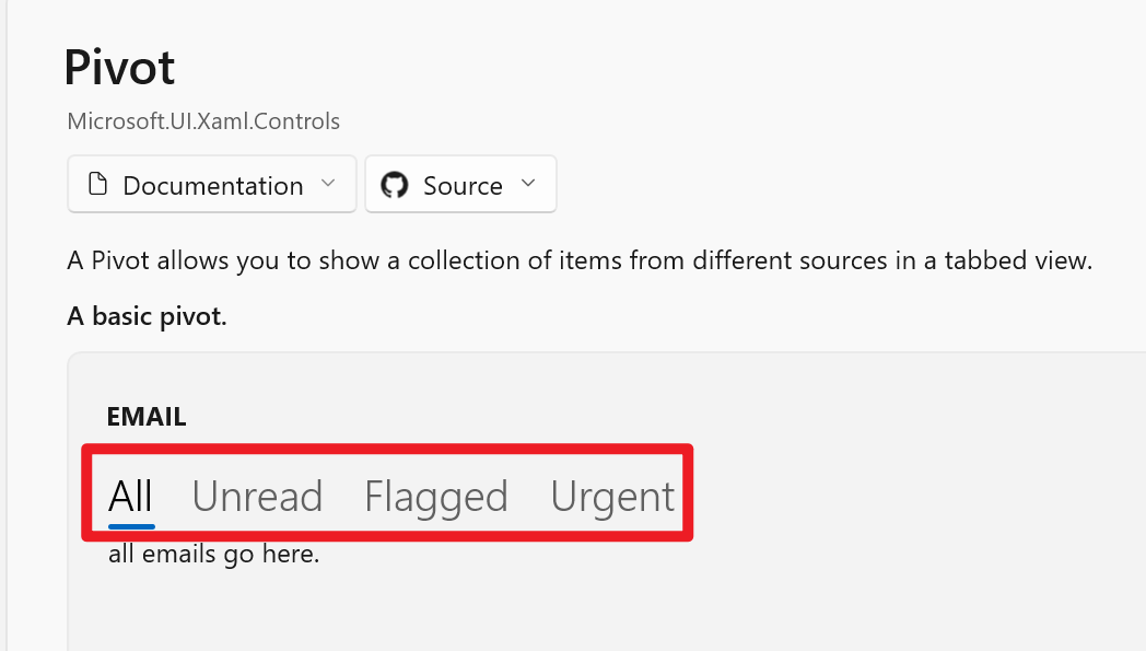 How to set the fontsize of the PivotItem's header · Issue #1288 · microsoft/WinUI-Gallery · GitHub