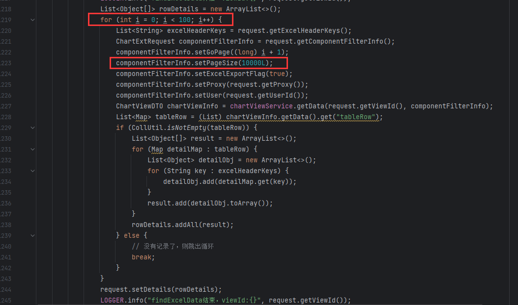 [Bug]AntV视图中明细表数据量比较大时，导出明细表数据出现异常：java.lang.OutOfMemoryError: GC ...