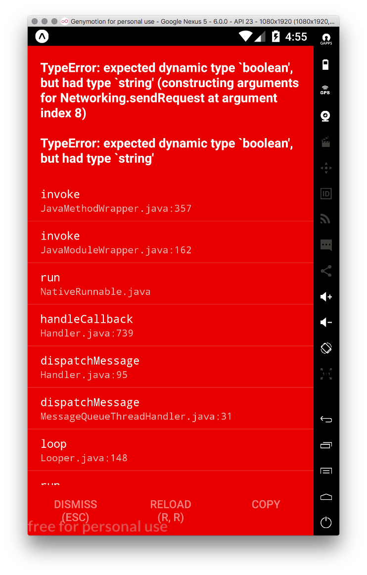 Expo Sdk 20 Android On Genymotion Emulator Typeerror In Ndrequest · Issue 522 