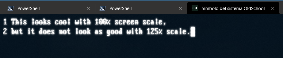 Retro Terminal Effect looks bad with 125% screen scaling · Issue #10132 · microsoft/terminal ...