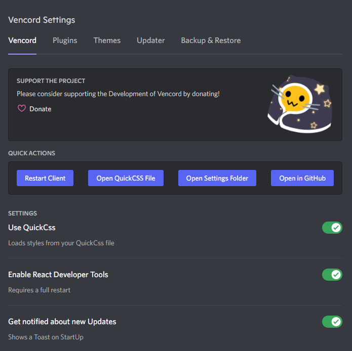 feat(settings): new settings design by MeguminSama · Pull Request #261 · Vendicated/Vencord · GitHub