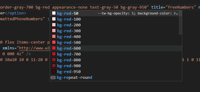 Missing Colors On Classes · Issue 792 · Tailwindlabs Tailwindcss Intellisense · Github