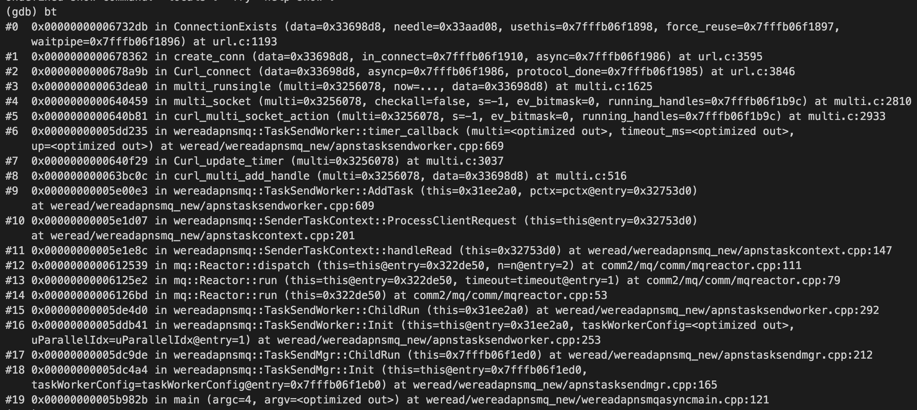 Coredump At Curl Connect · Issue 5500 · Curl Curl · Github