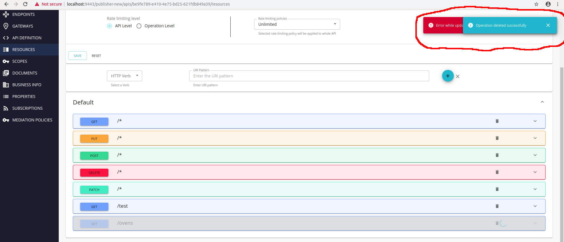 Publisher Conflicting And Overlapping Prompts When Deleting Api Resources As Creator · Issue