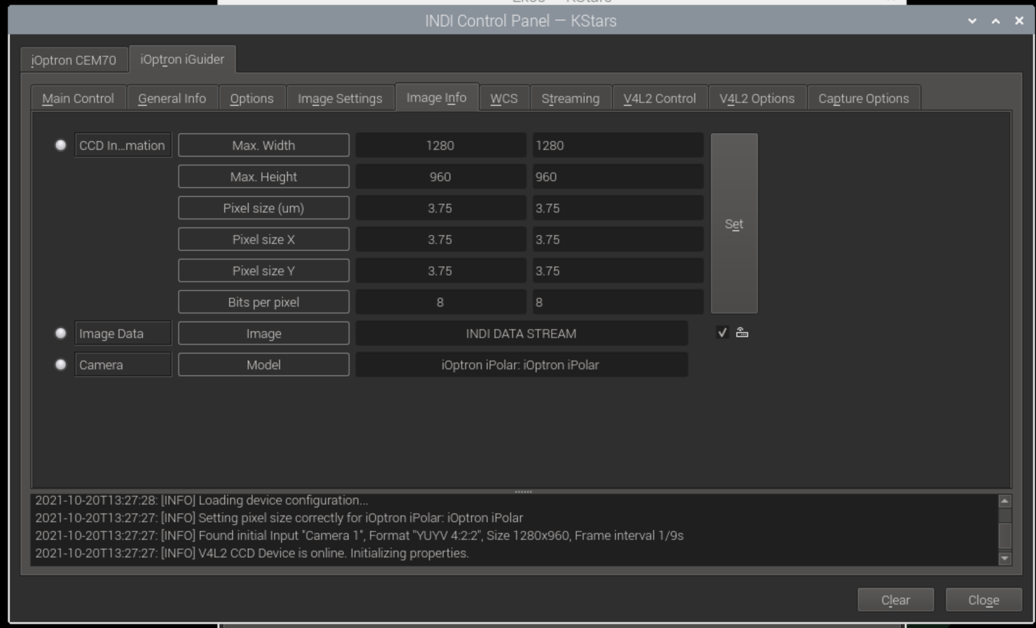 iOptron CEM70G iGuider/iPolar issue · Issue #475 · indilib/indi ...
