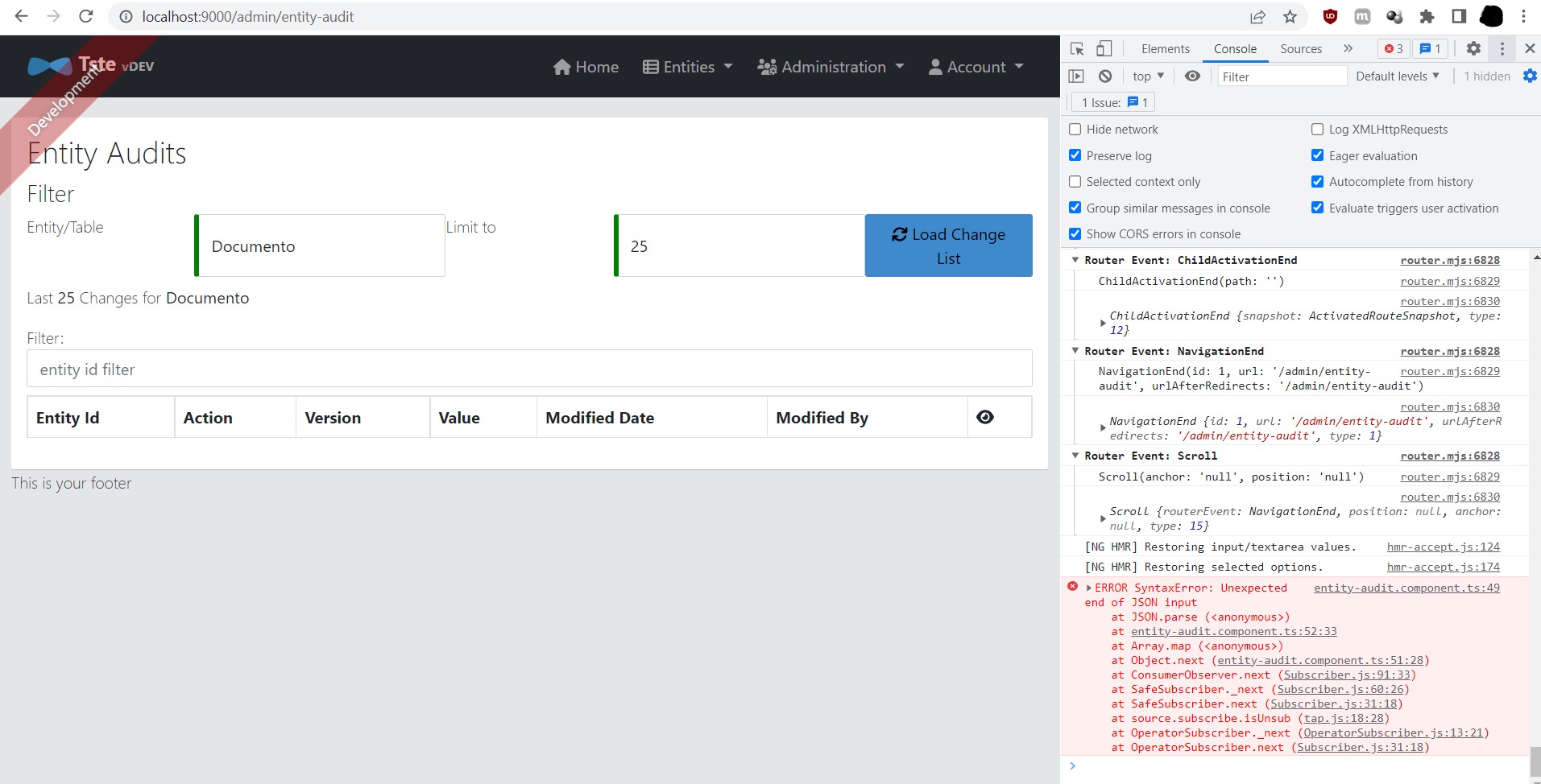 Audits is not showed when at least one action is DELETE · Issue #190 ...