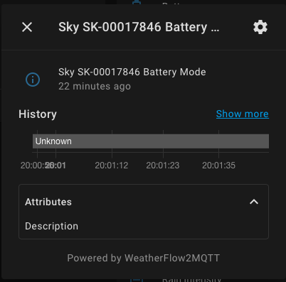 Battery mode not present, causing warnings · Issue #140 · briis/hass-weatherflow2mqtt · GitHub