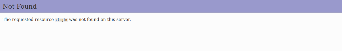 The requested resource /login was not found on this server. · Issue #35751 · laravel/framework ...