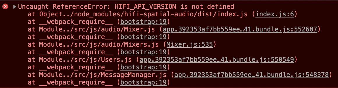 [BUG] Undefined HIFI_API_VERSION in npm version · Issue #43 · highfidelity/hifi-spatial-audio-js ...