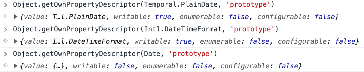 `prototype` property of Temporal types should not be writable · Issue #1965 · tc39/proposal ...