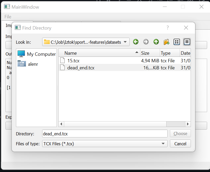 Bug (file selection) · Issue #8 · firefly-cpp/sport-activities-features ...