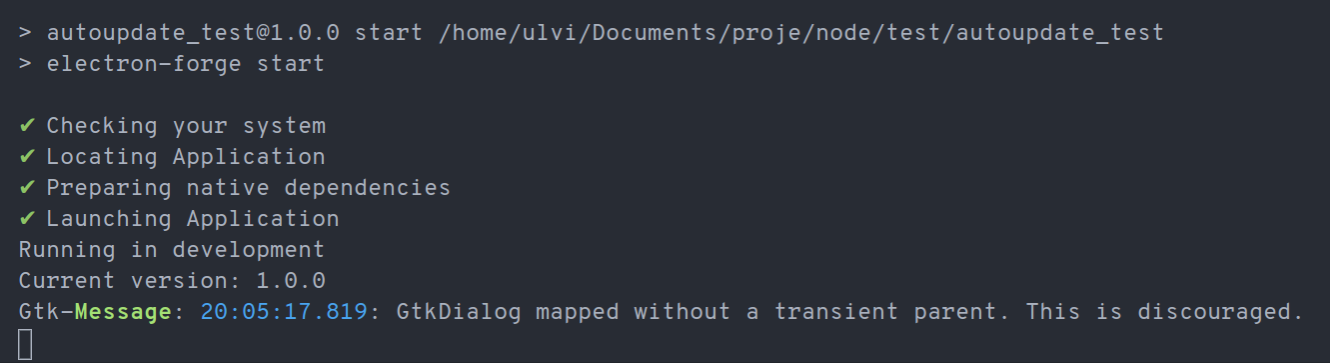Warning from HTML dialog tag: "GtkDialog mapped without a transient parent. This is discouraged ...